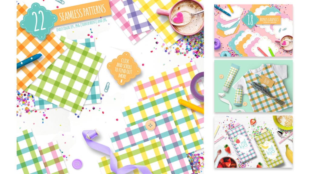 Colorful Lines - Seamless Patterns - just $1 – MasterBundles
