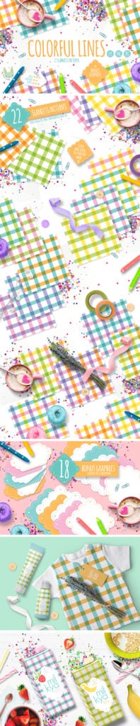 Colorful Lines - Seamless Patterns - just $1 – MasterBundles