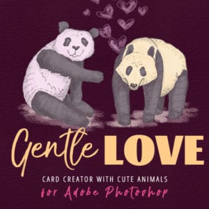 Gentle Love: Card Creato | MasterBundles