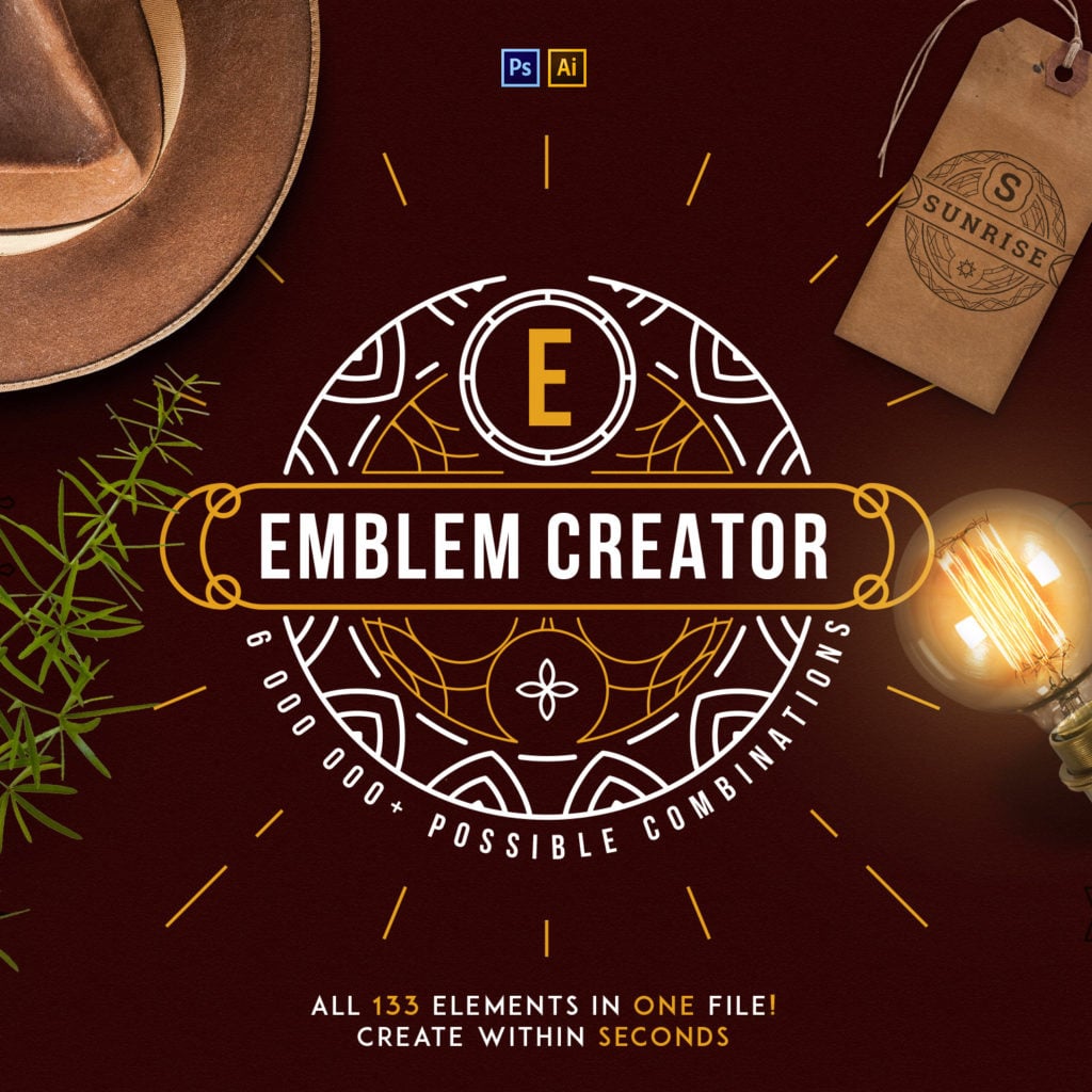 Emblem Creator Bundle - All in One File - Master Bundles Emblem Creator Bundle - All in One File - Master Bundles