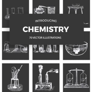 Vintage Chemistry Vector Illustrations [70 Items] | Master Bundles