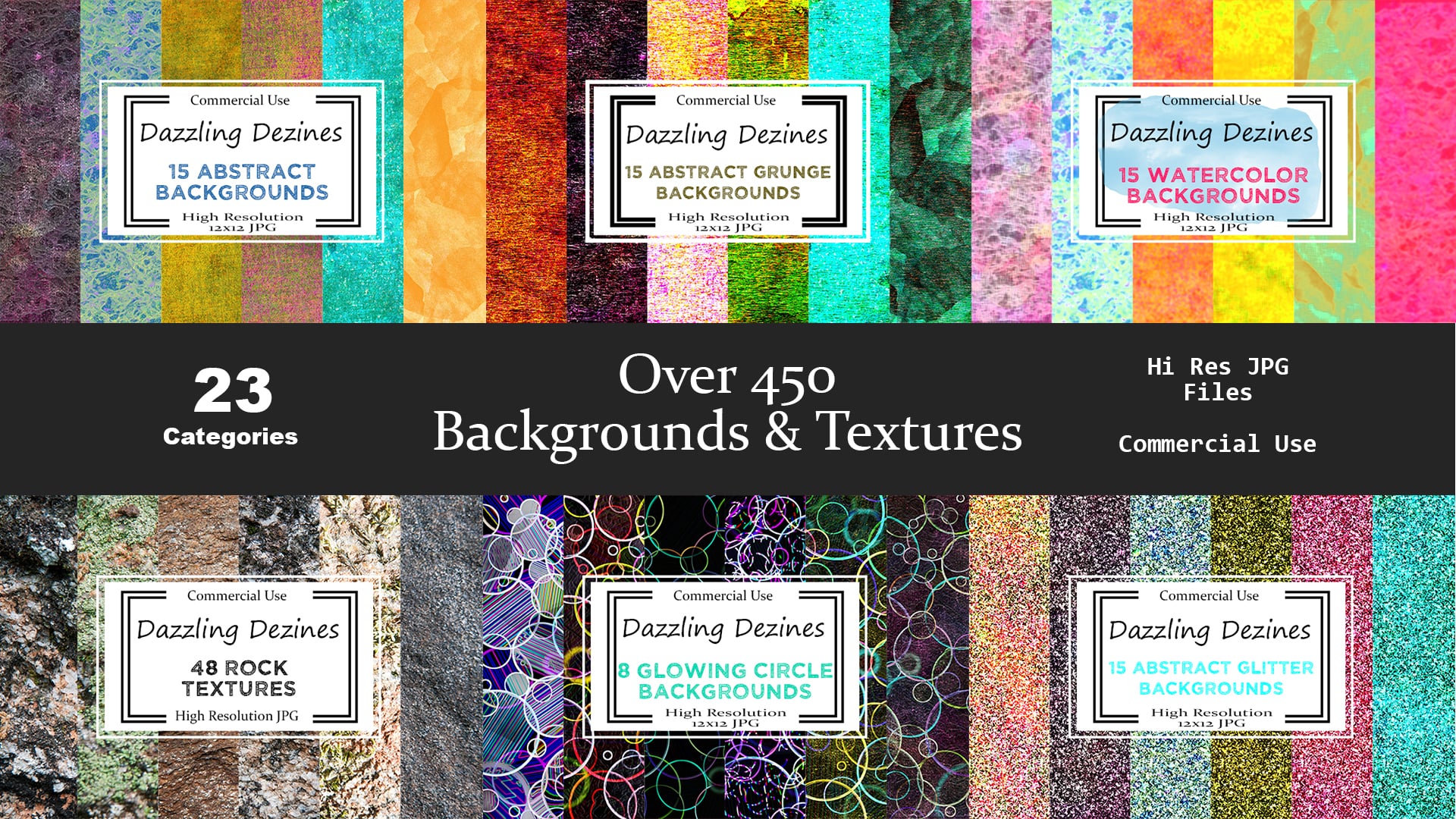450 Textures in 23 Different Categories – MasterBundles