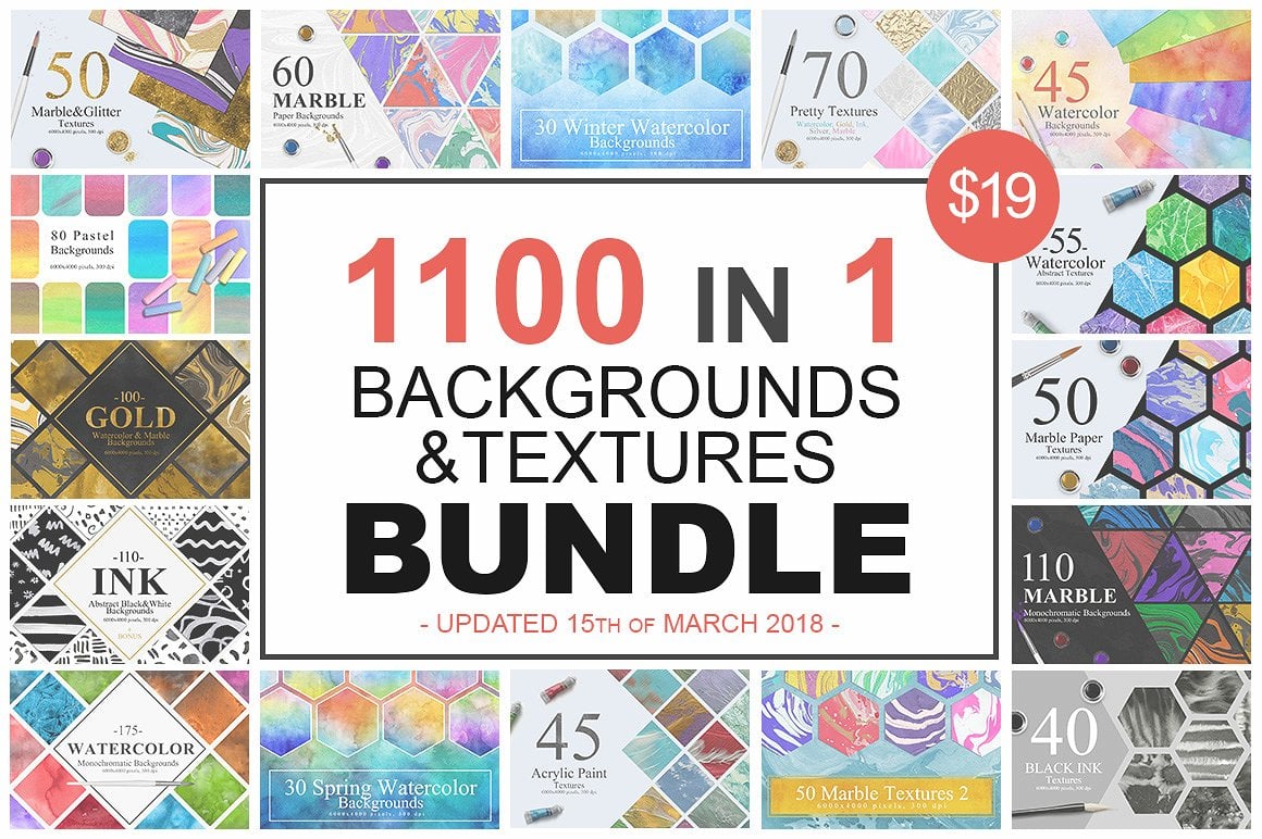 1100 Artistic Backgrounds Bundle – MasterBundles