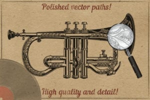 100 Vintage Music Instruments - $9 ONLY! – MasterBundles