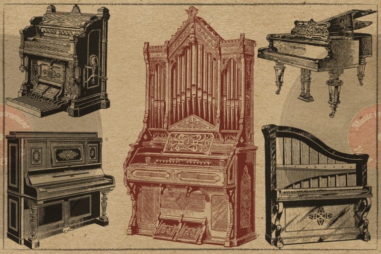 100 Vintage Music Instruments - $9 ONLY! – MasterBundles