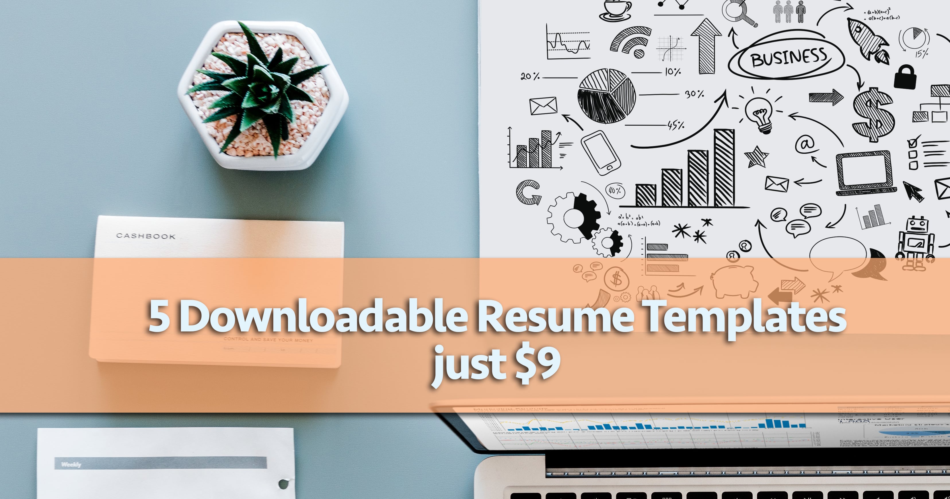 5 Fill-in Resume Templates - Just $9 to Download – MasterBundles