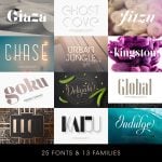 Simple Fonts - 33 Fonts in 13 Families Bundle – MasterBundles