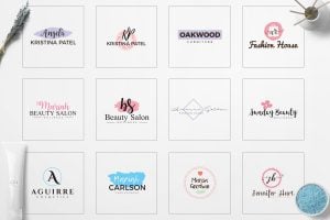 Feminine Logo: 52 Minimal Branding Girly Logos – MasterBundles