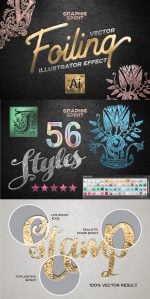 Vector Foil TOOLKIT For Illustrator – MasterBundles