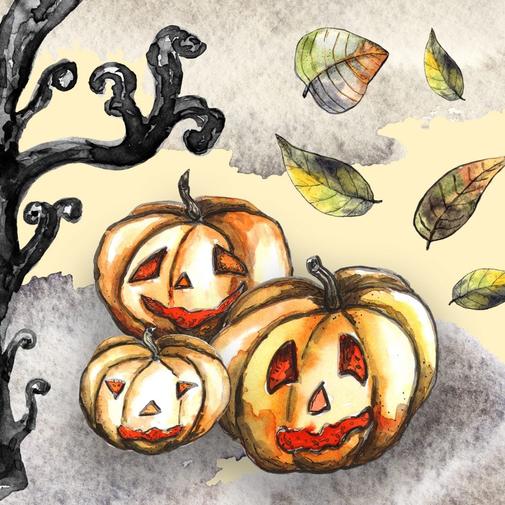 Halloween Watercolor Clipart - $12 ONLY – MasterBundles
