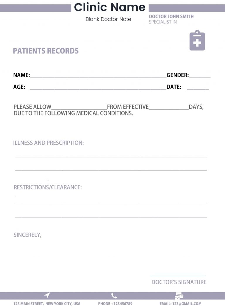45 Best Doctor Note Templates And Certificates In 2021 Free And Premium