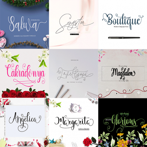 Girly Fonts | 95+ Best Girly Fonts 2021: Free, Premium & Bundles ...