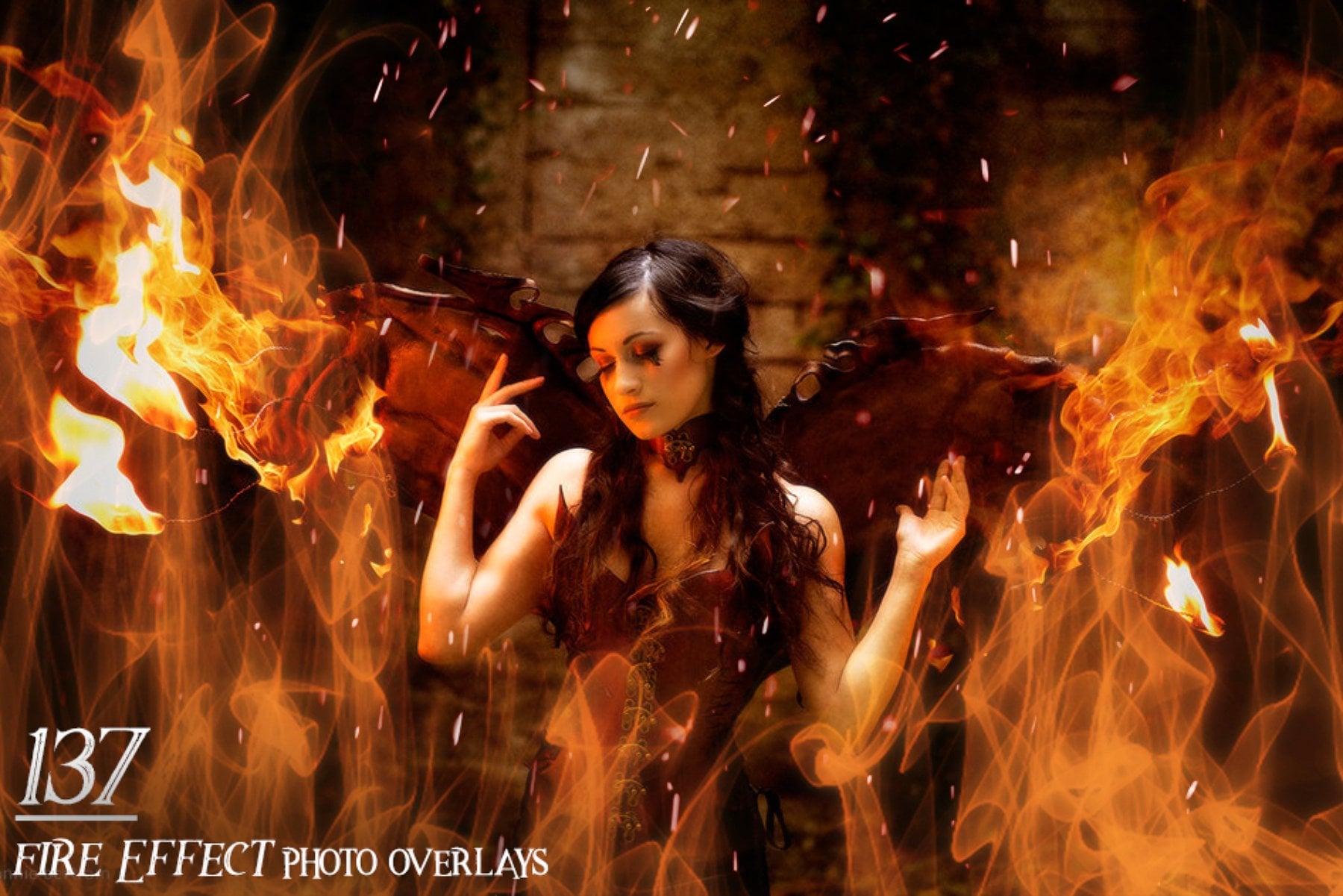 137 Fire Effect Photo Overlays | Master Bundles