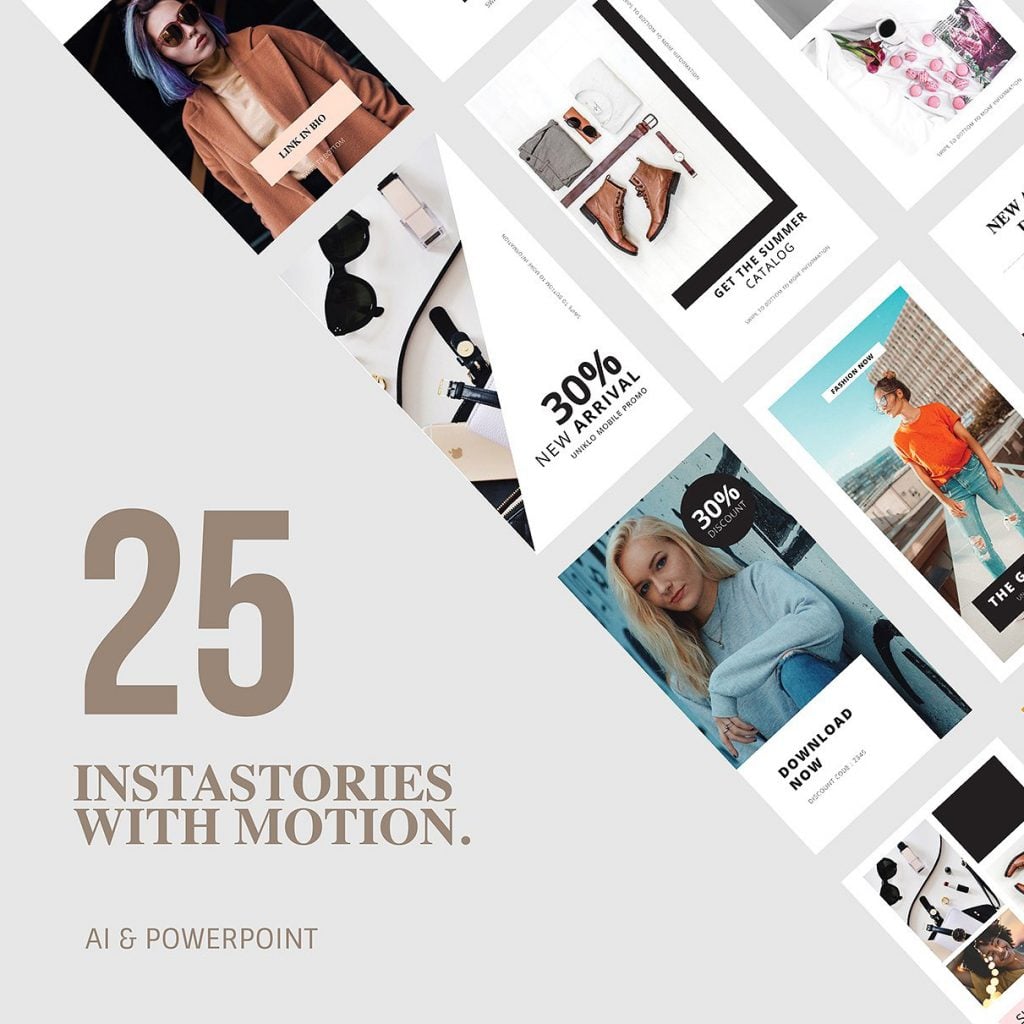 25 Animation Instagram Stories and PowerPoint Templates – MasterBundles
