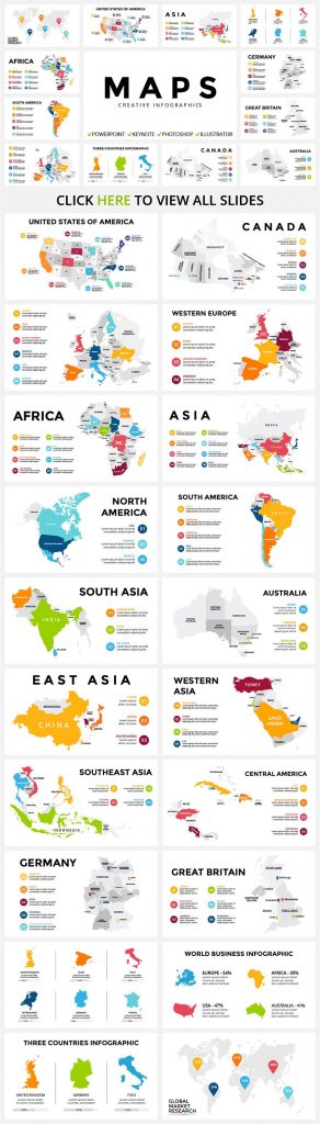 20 Map Infographics Description - MasterBundles