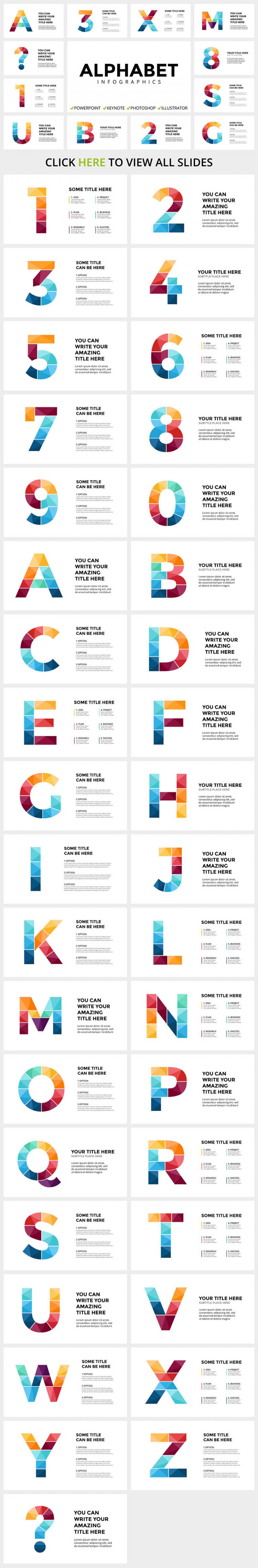 ALPHABET - Infographic Slides - MasterBundles