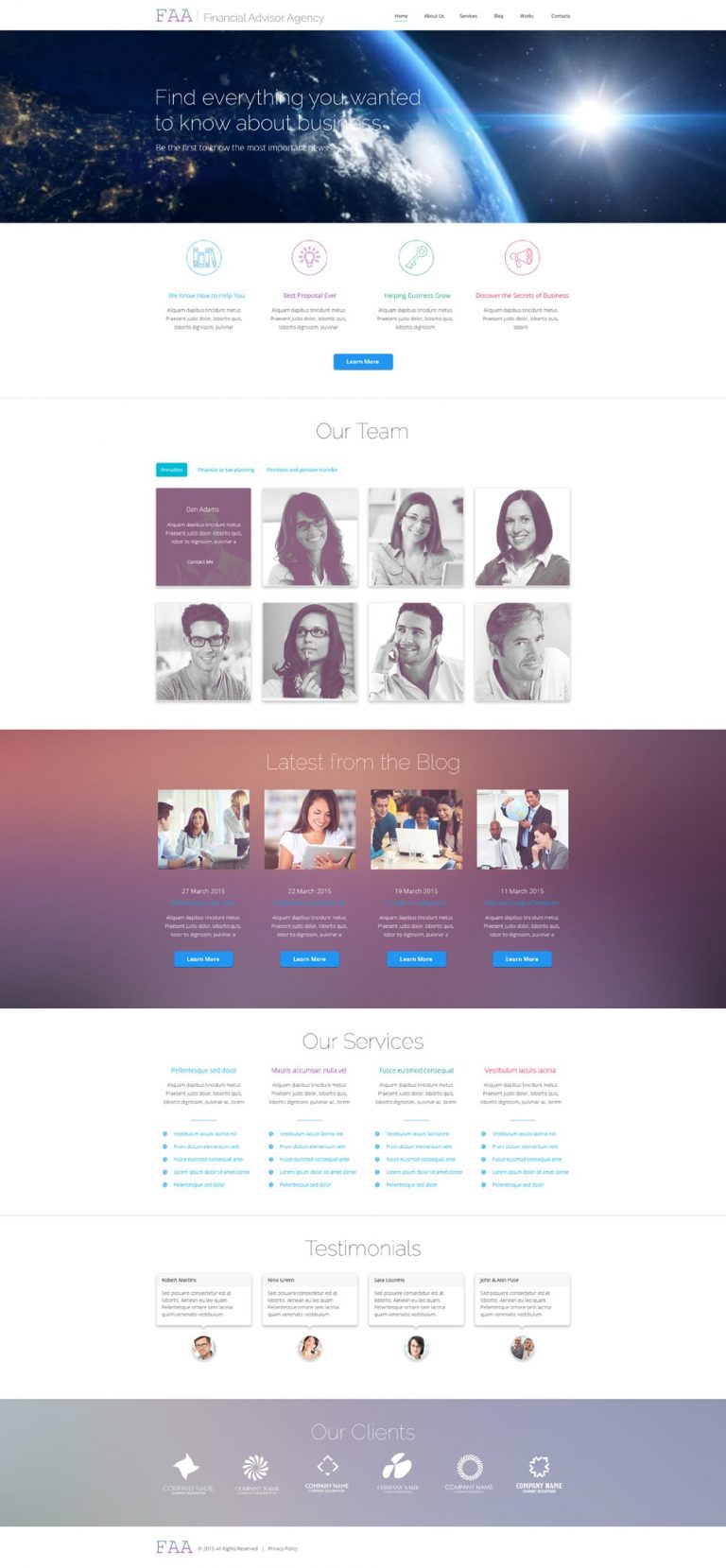 15 PSD website Templates - $15 – MasterBundles