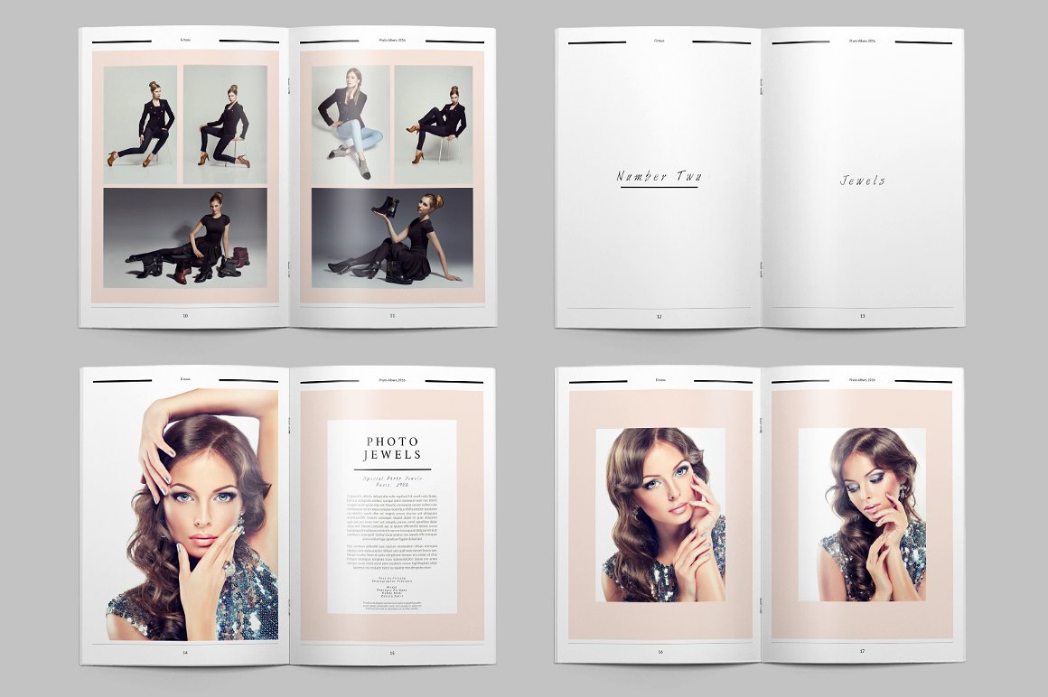 28 Page Indesign Photo Album Template - $5 | Master Bundles