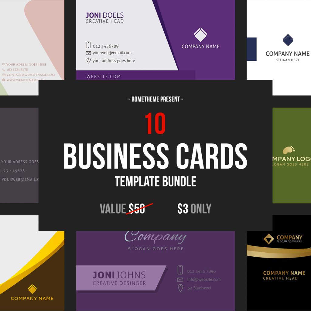 10 Business Card Template Bundle - $3 – MasterBundles
