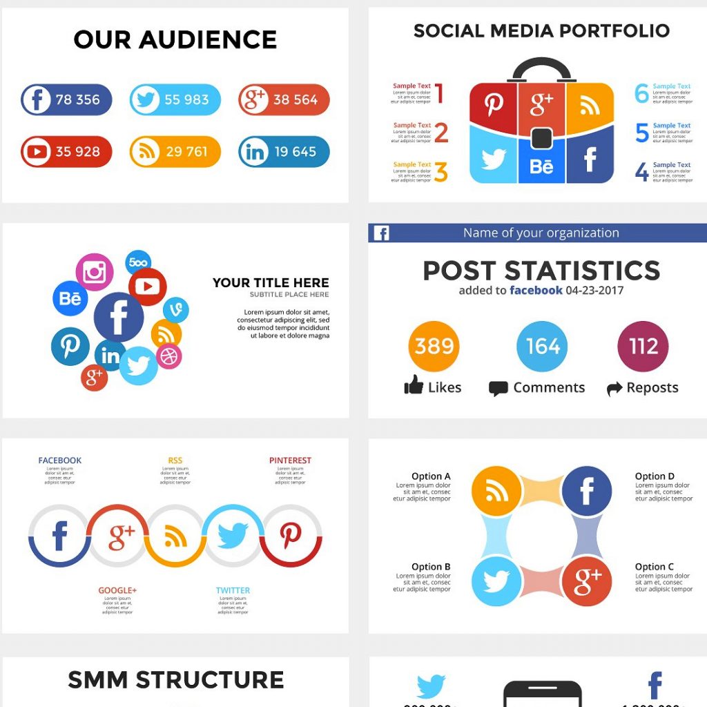 Social Media Infographics Description - MasterBundles
