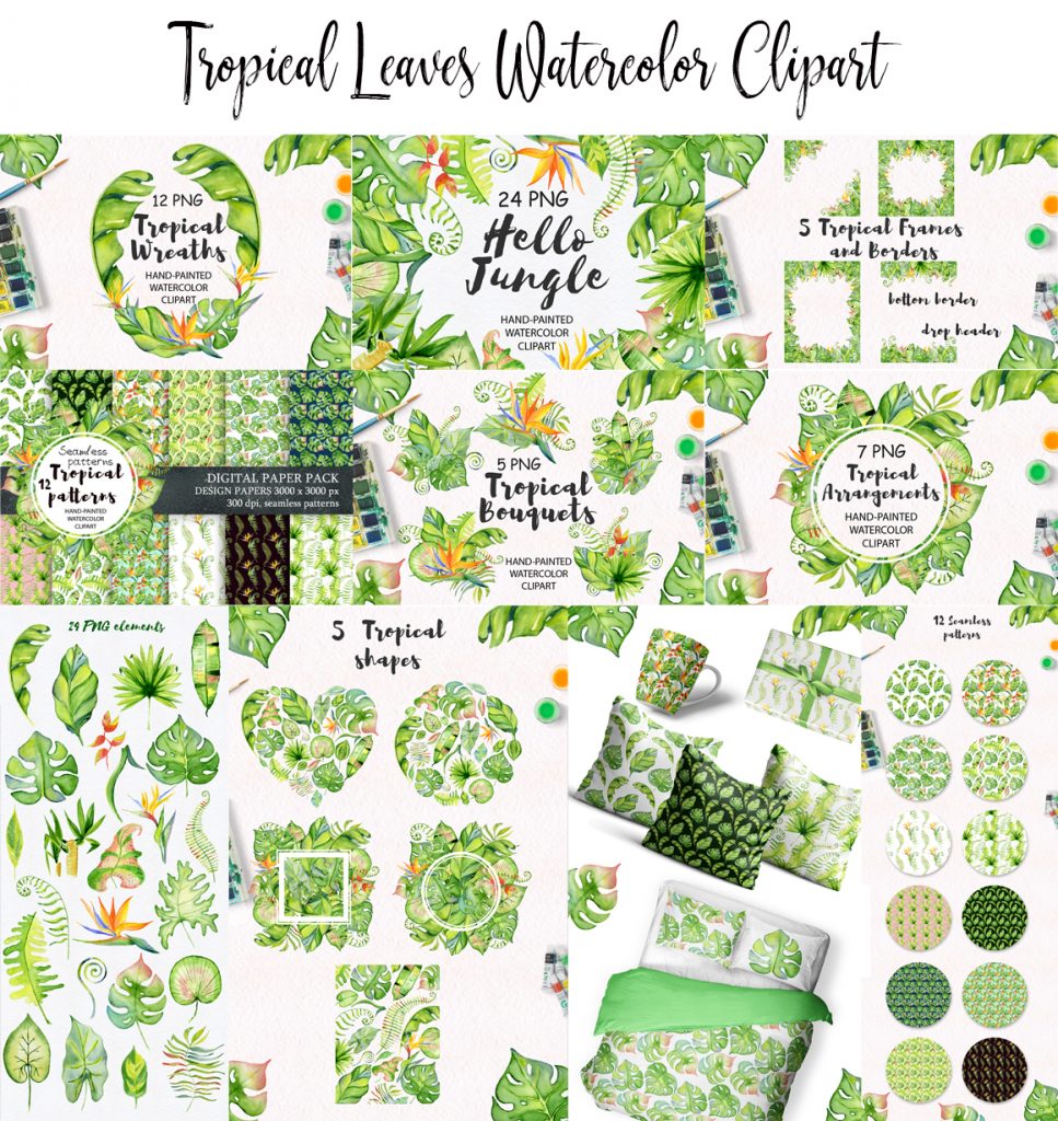 Summer Sale Watercolor Bundle 80% OFF! – MasterBundles