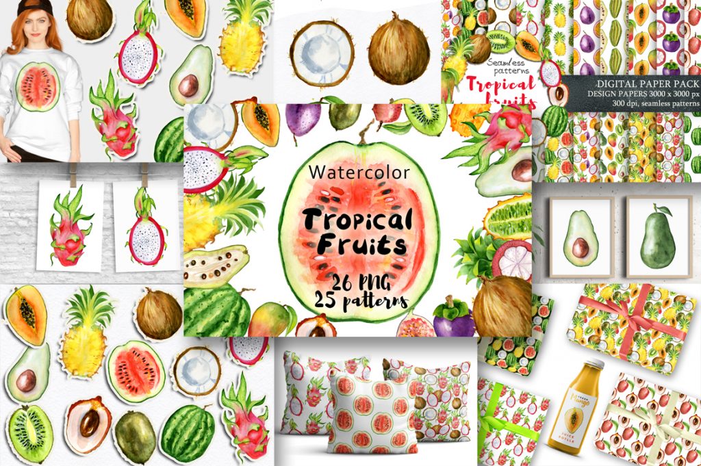 Summer Sale Watercolor Bundle 80% OFF! – MasterBundles