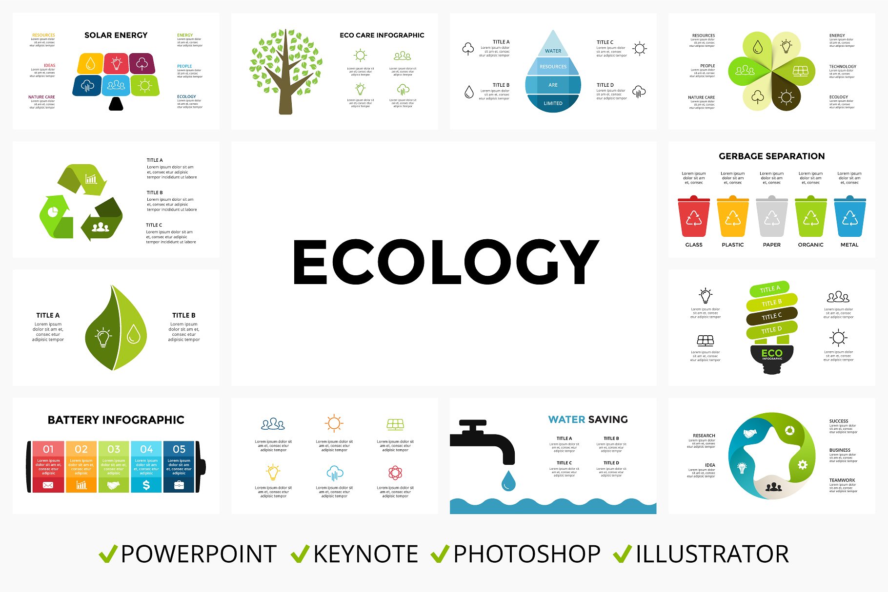 Ecology Infographic Templates Description - MasterBundles