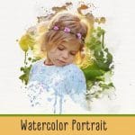 Watercolor Portrait Photo Masks | Master Bundles