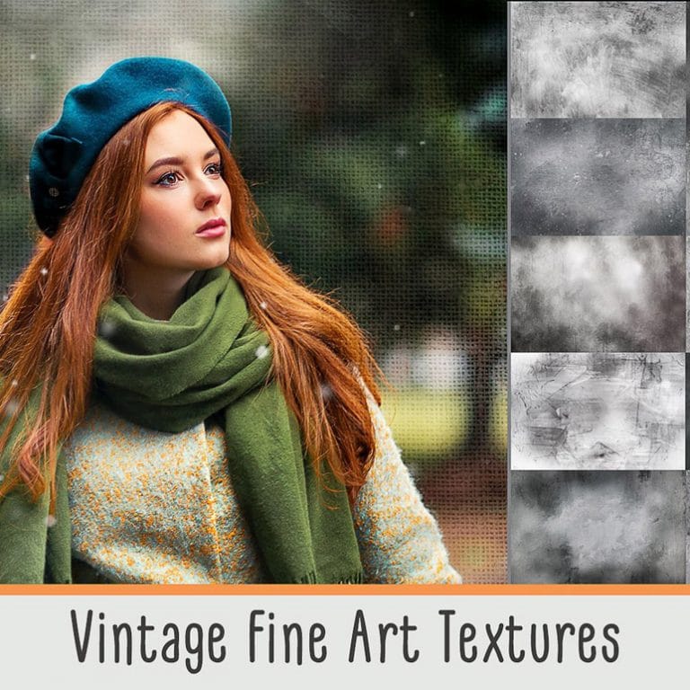 Vintage Overlays: 27 Vintage Fine Art Textures- $8 – MasterBundles