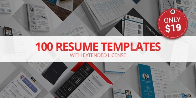 100 Open Office Resume Templates with Extended License - Only $19 ...