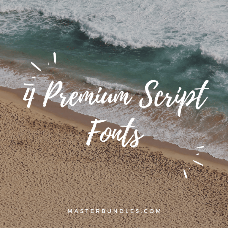 4 Premium & Beautiful Script Fonts - 3$ – MasterBundles