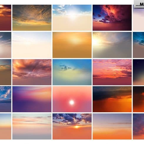 Sunset Sky Photo Overlays - $8 | Master Bundles