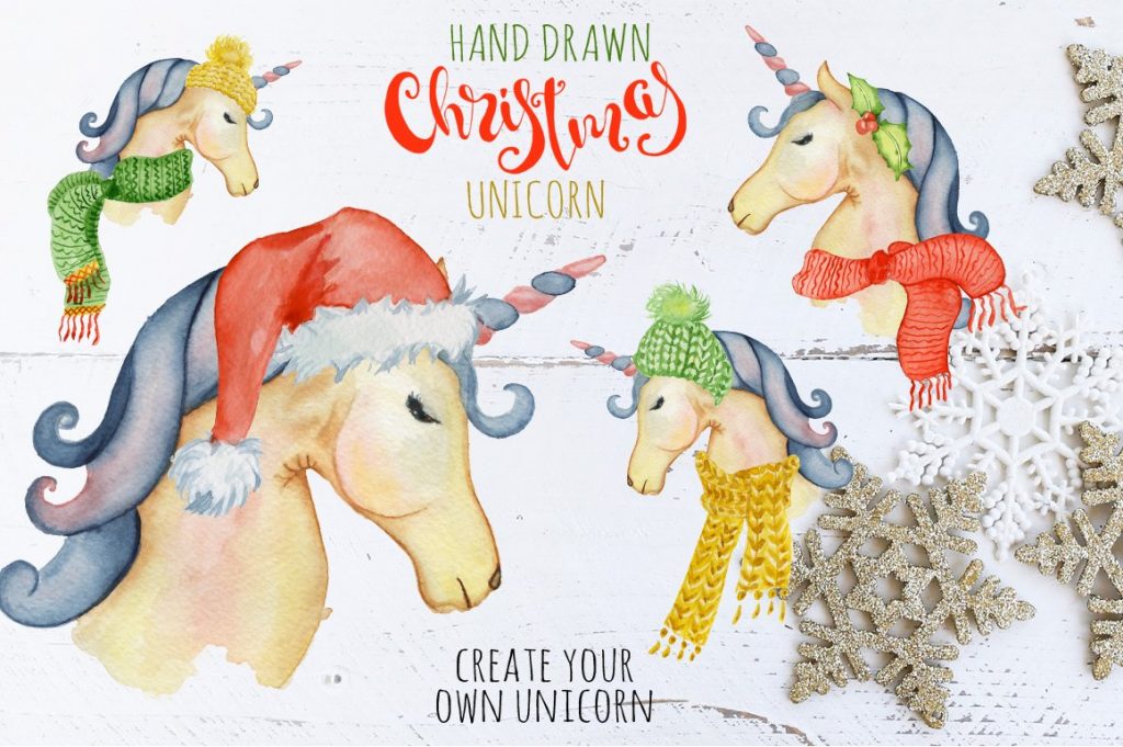 Christmas Unicorn Creator - $5 – MasterBundles