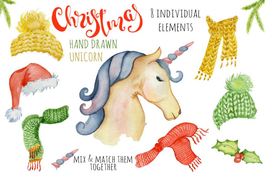 Christmas Unicorn Creator - $5 – MasterBundles