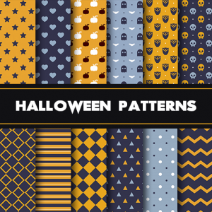 16 Halloween Digital Papers & Patterns | Master Bundles