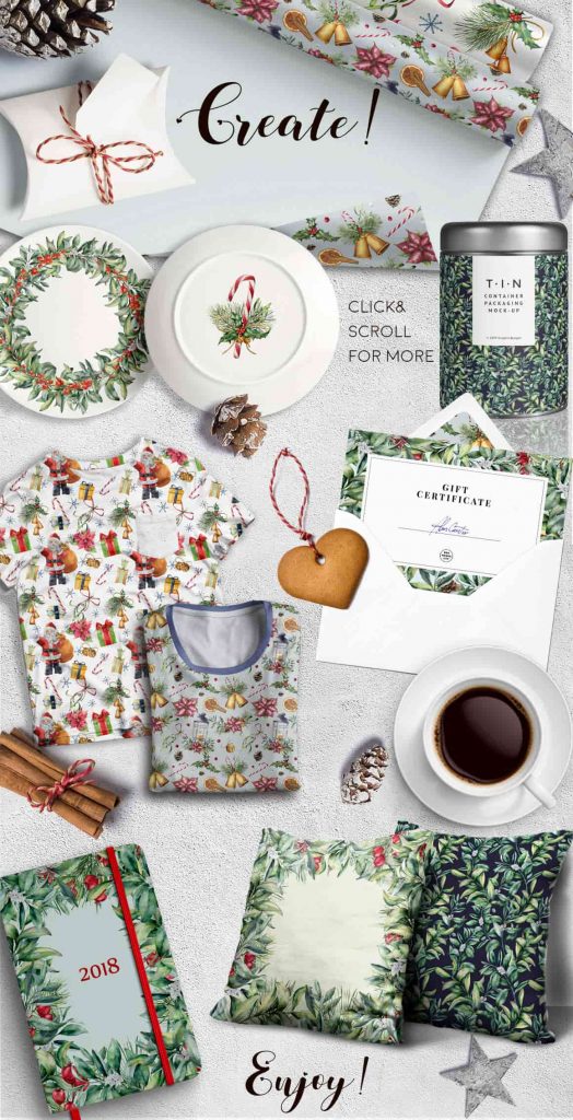 Elegant Watercolor Christmas Bundle - $18 – MasterBundles