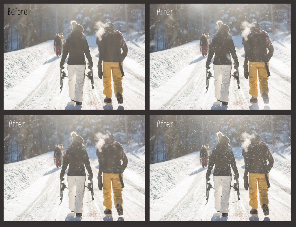 30 Overlays Natural Snow - $8 – MasterBundles