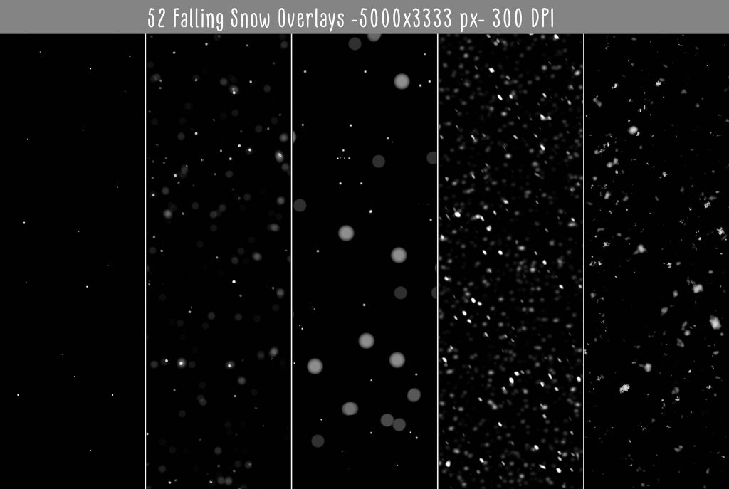 32 Falling Snow Photo Overlays - $8 – MasterBundles