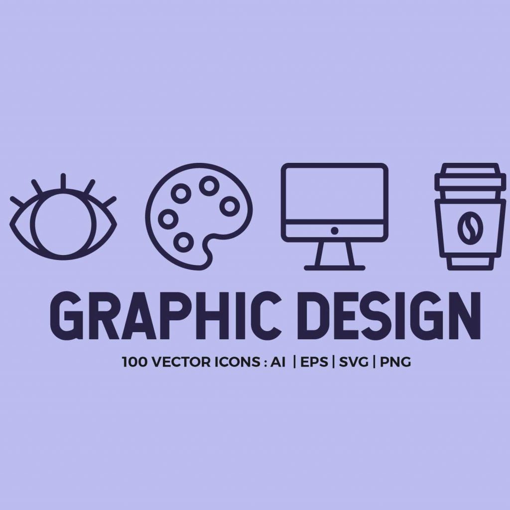 100 Graphic Design Simple Line Icons - $18 – MasterBundles
