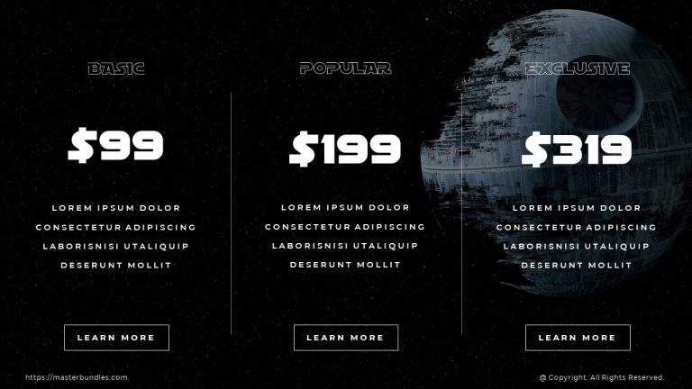 Star Wars Powerpoint Templates + Bonus: Google Slide & Keynote