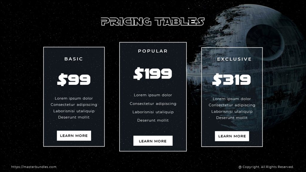 Star Wars Powerpoint Templates + Bonus: Google Slide & Keynote