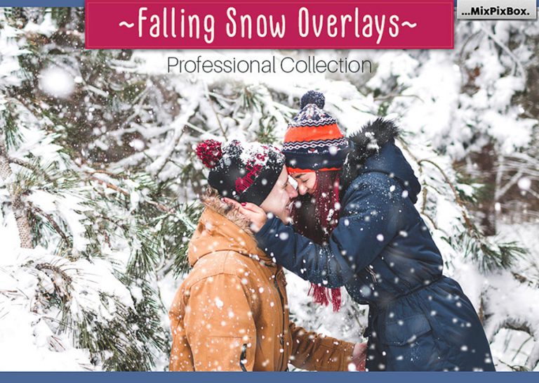 32 Falling Snow Photo Overlays - $8 – MasterBundles