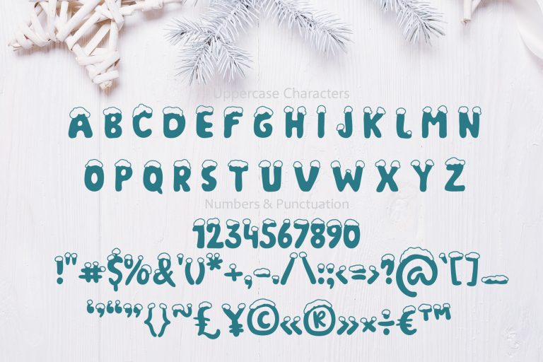 Christmas Snow Hand Drawn Font - $9 – MasterBundles