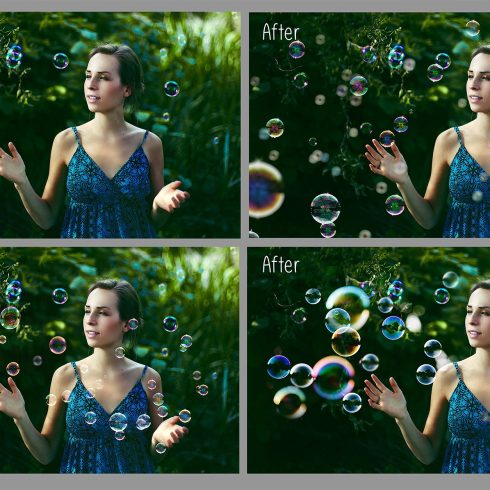 100 Bubbles Photoshop Overlays - $8 | Master Bundles