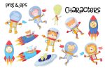 Space ClipArt Vector - $14 – MasterBundles