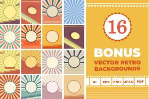 30 Retro Avatars: People Vector Cartoon Collection + Free Bonus ...