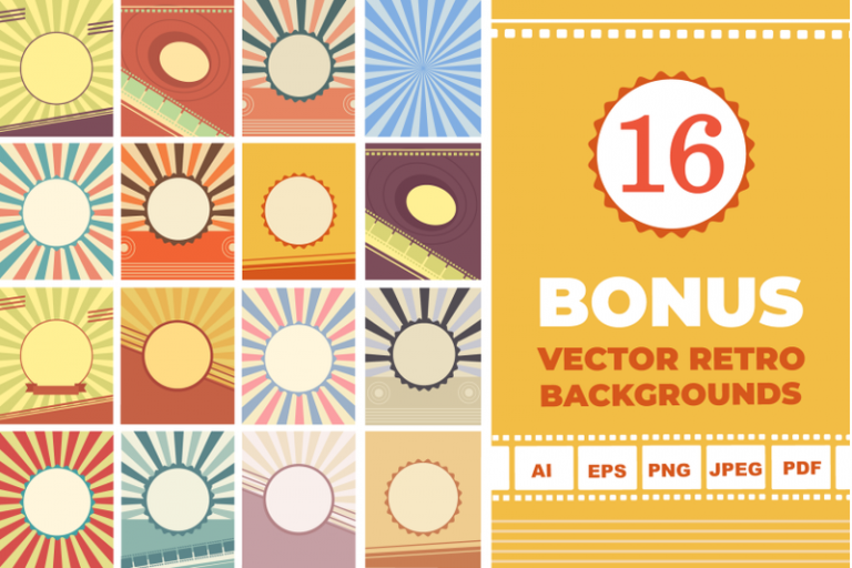 30 Retro Avatars: People Vector Cartoon Collection + Free Bonus ...