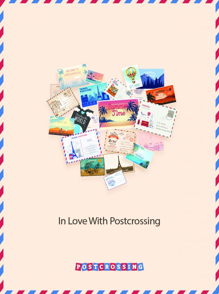 I Love Postcrossing Free Postcard – MasterBundles
