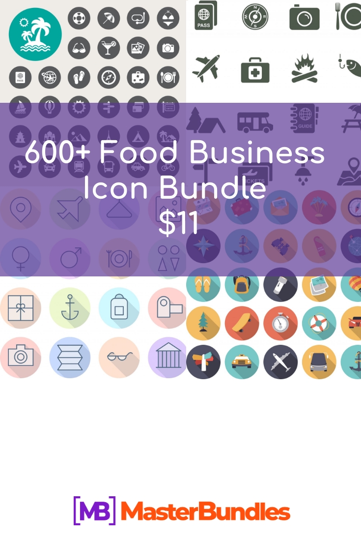 600+ Food Business Icon Bundle - $11 – MasterBundles