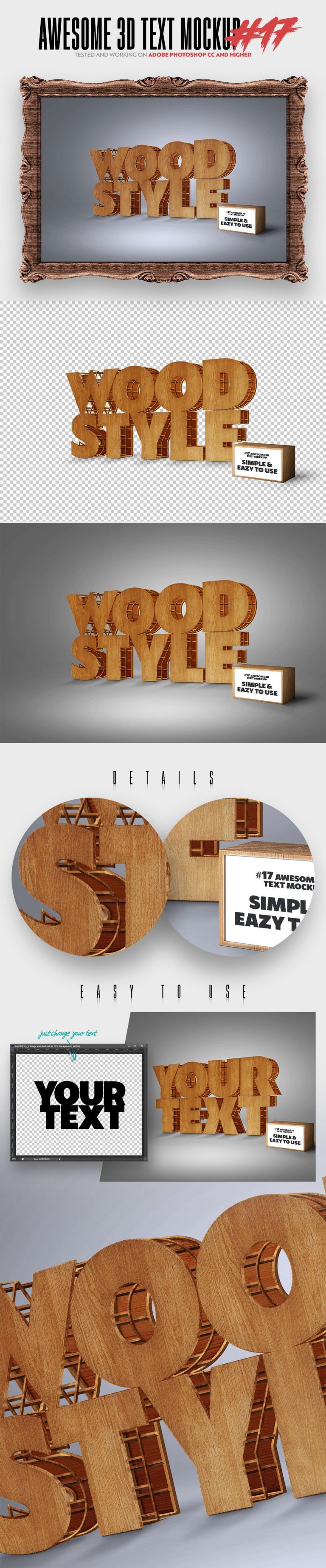 20 Best 3D Text Mockup Templates. Awesome Bundle - $19 – MasterBundles
